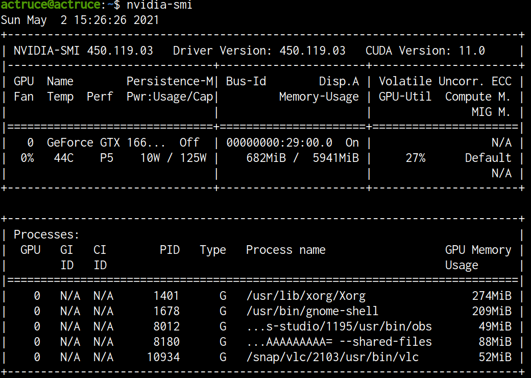 All about the NVIDIA Driver Installation - actruce's blog